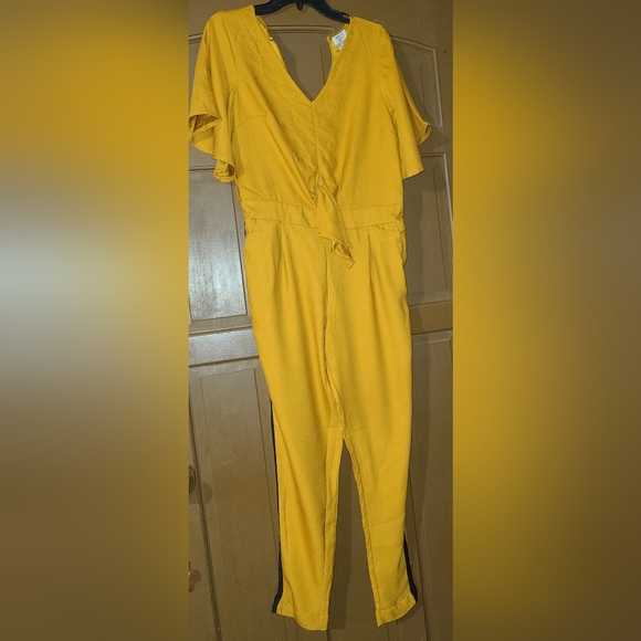 Pants & Jumpsuits | Mustard Yellow Jumpsuit | Poshmark